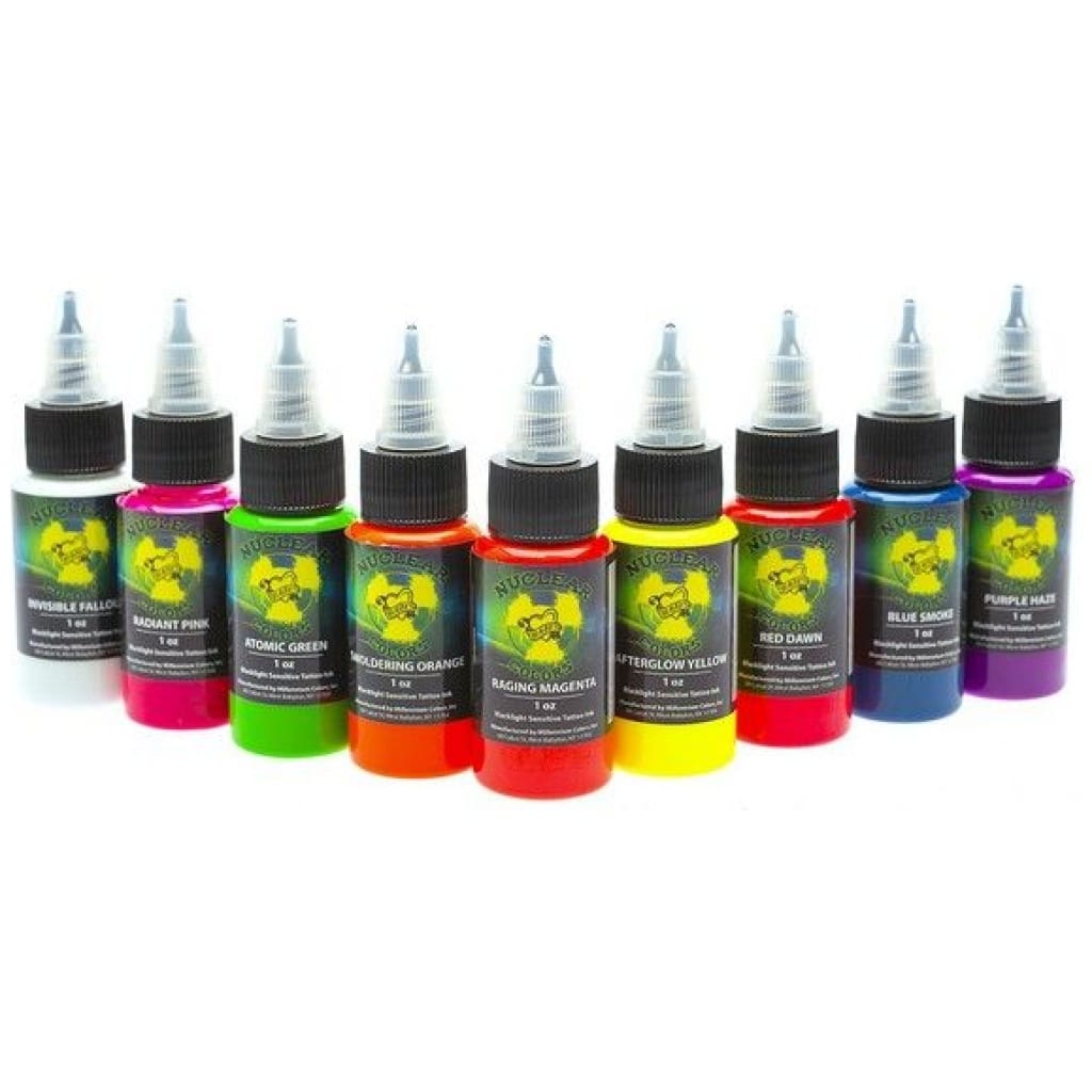 Mom's Nuclear UV Ink 9 Colors set | TatooMex